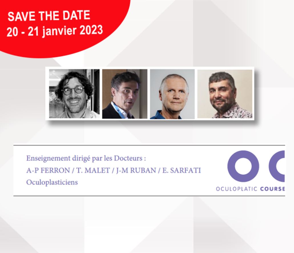 Oculoplastic Course | 20 et 21 janvier 2023 - FCI
